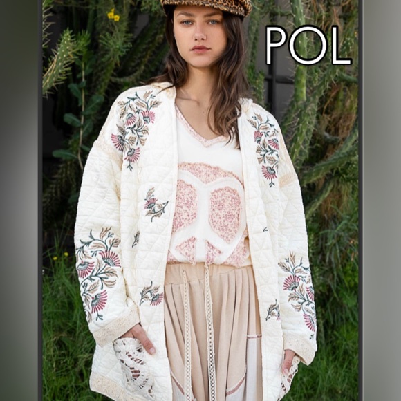 POL | Jackets & Coats | 5 Start No 63 Last One Pol Cream Quilted ...